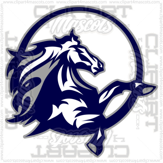 Stallion Mascot Image. Vector or Jpg Formats.